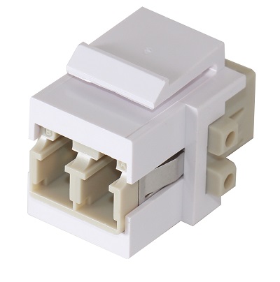 LC Duplex feed thru modular insert